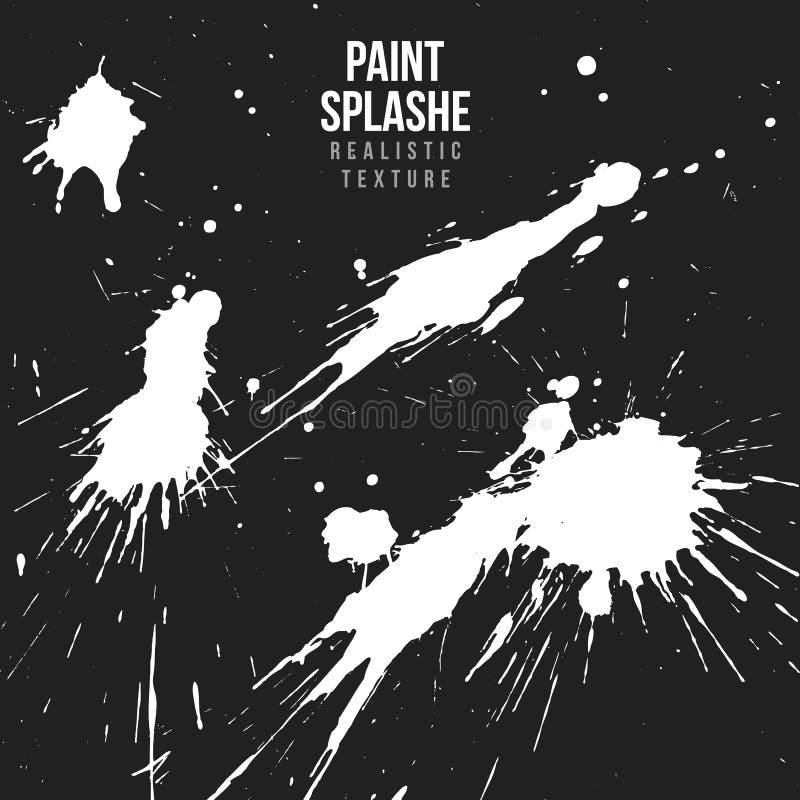 Vector Realistic Paintball Shots Splatters Stock Vector - Illustration ...