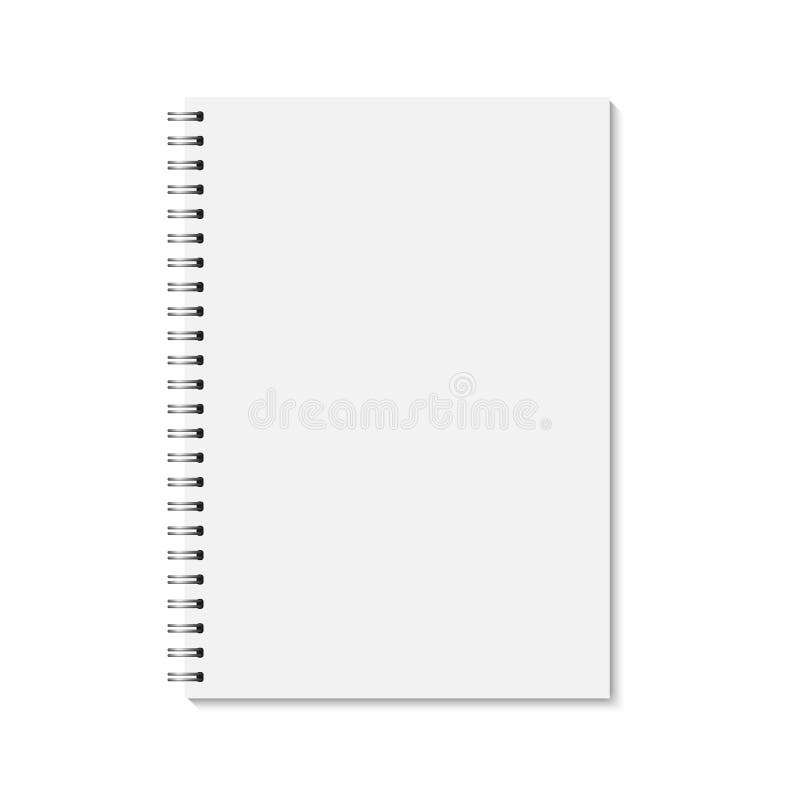 Vector Realistic Closed Notebook. Stock Vector - Illustration of ...