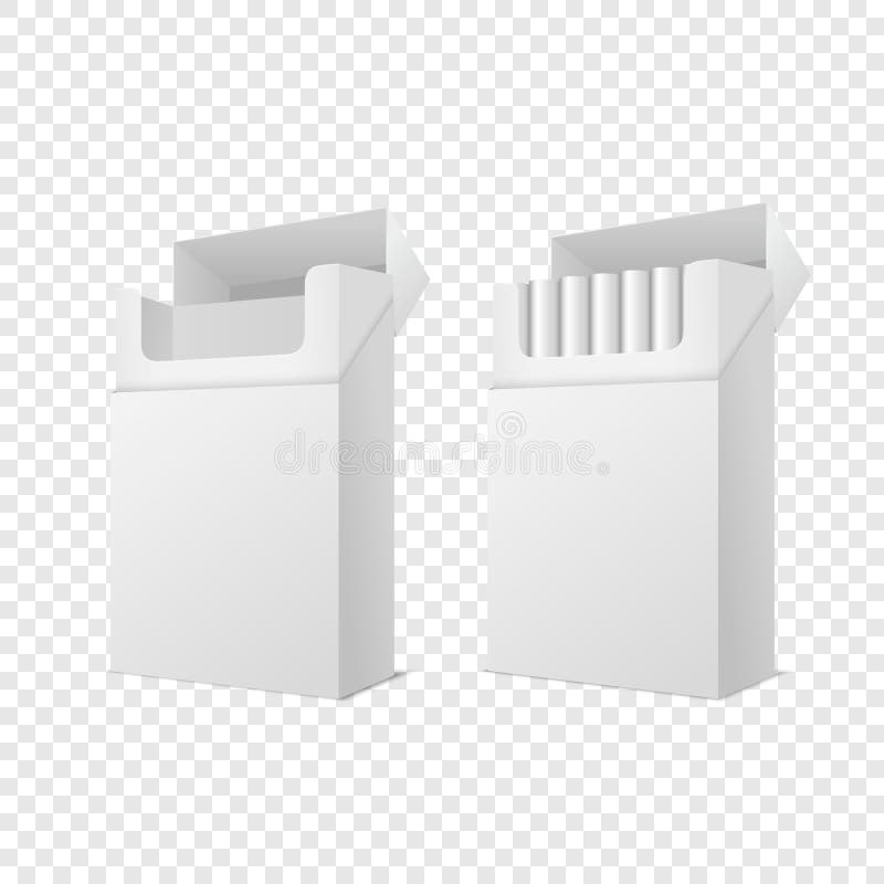 Cigarettes Box Mockup Stock Illustrations – 50 Cigarettes Box Mockup ...