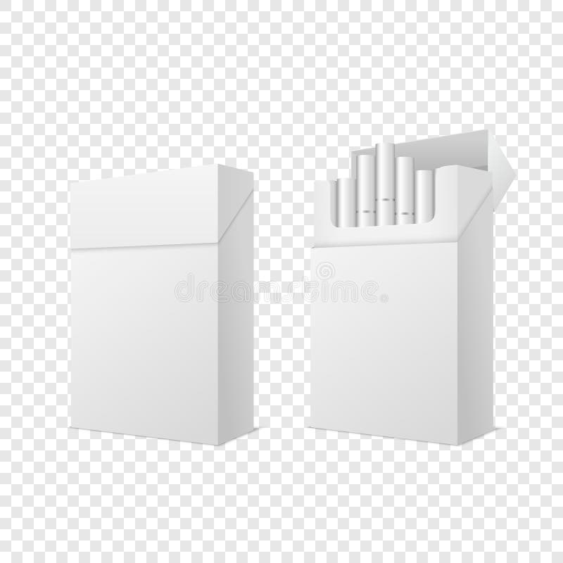 Cigarettes Box Mockup Stock Illustrations – 50 Cigarettes Box Mockup ...