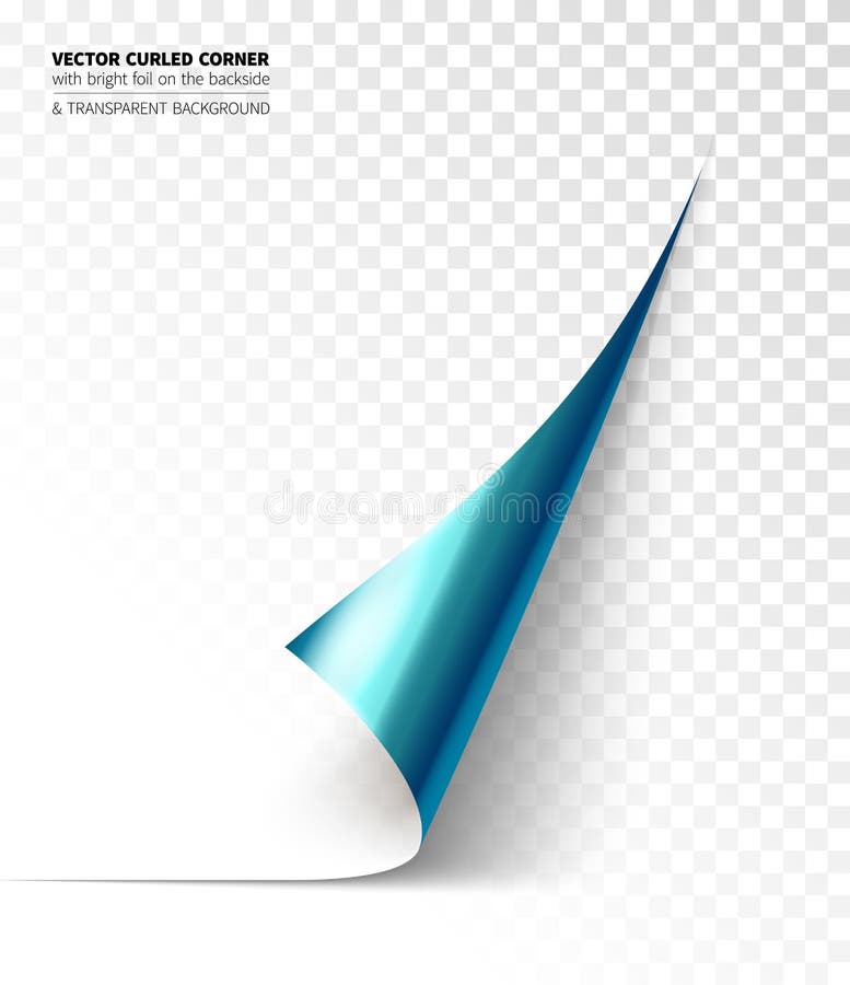 Vector Realistic Curled Corner Stock Vector - Illustration of abstract ...