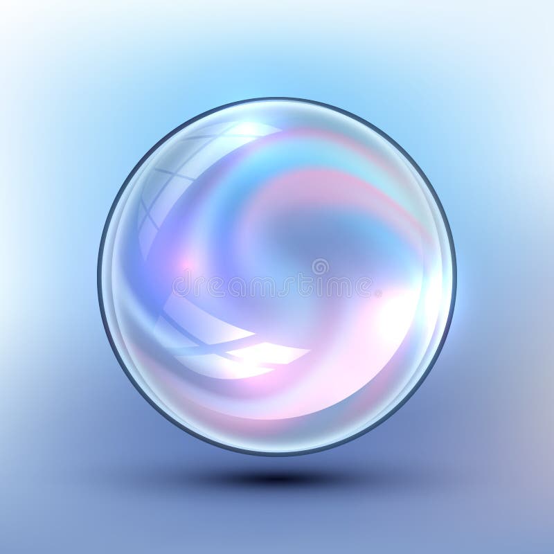 The Vector Realistic 3d Sphere.Vibrant Color Stock Vector ...