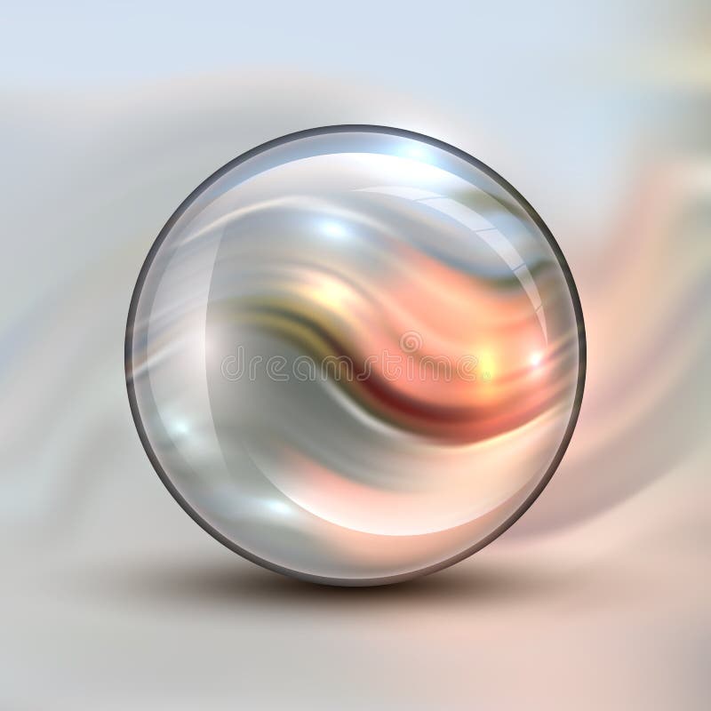 The Vector Realistic 3d Sphere.Vibrant Color.Fluid Design Stock Vector ...