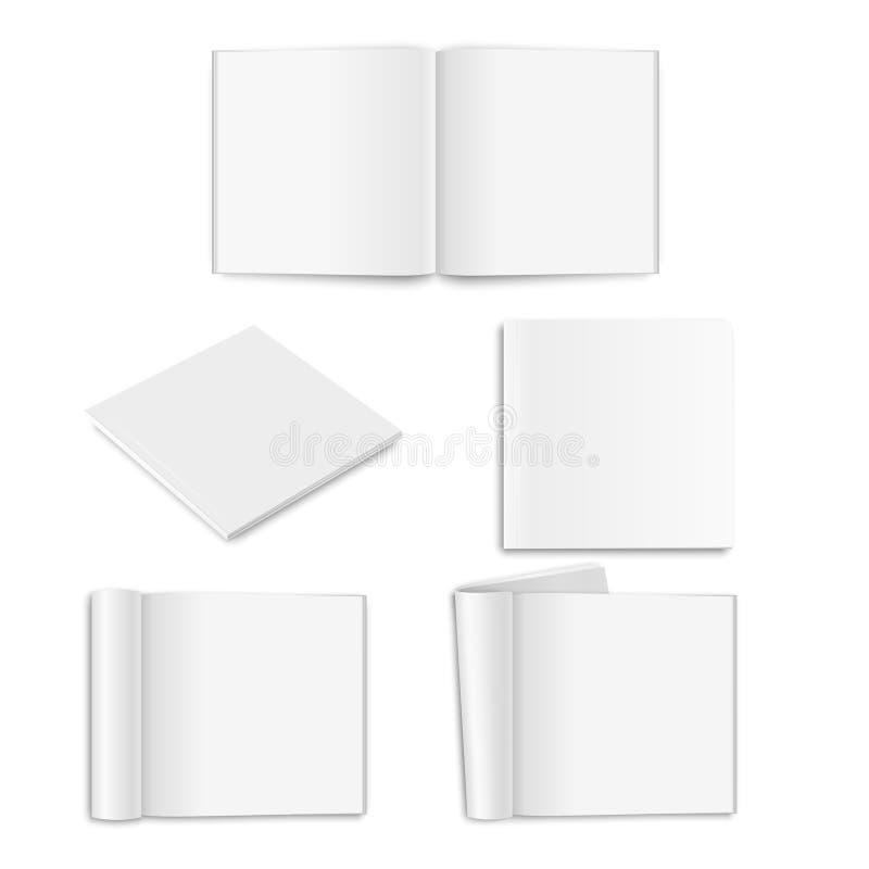 Empty Magazine on White Background. Perfect Blank Stock Vector ...