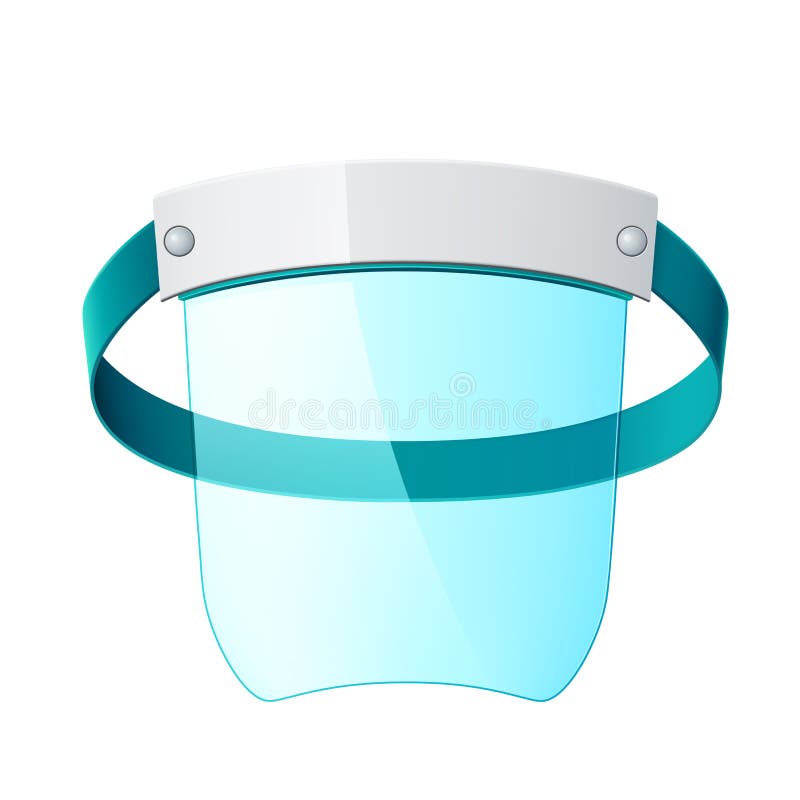 Vector 3d Face Screen Plastic Protective Mask Stock Vector ...