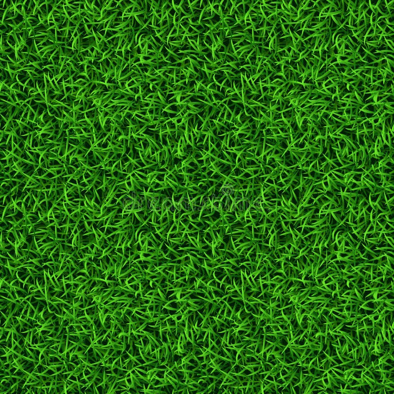 Vector Realistic Green Grass Lawn Seamless Pattern, Texture Tile Stock ...
