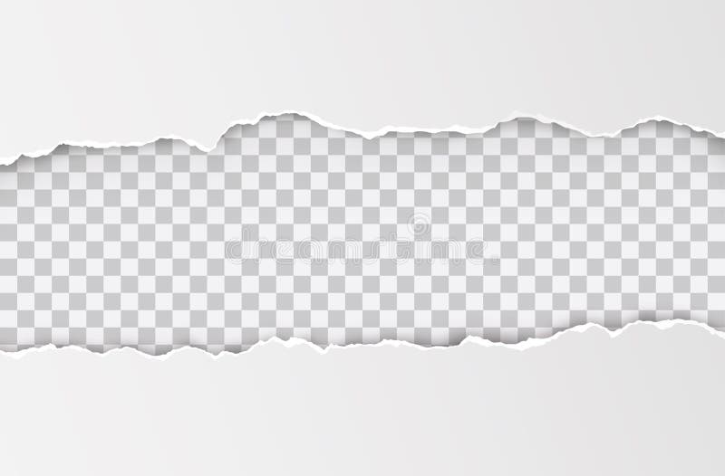 Vector Realistic Hole Torn in Paper with Shadows Isolated on ...