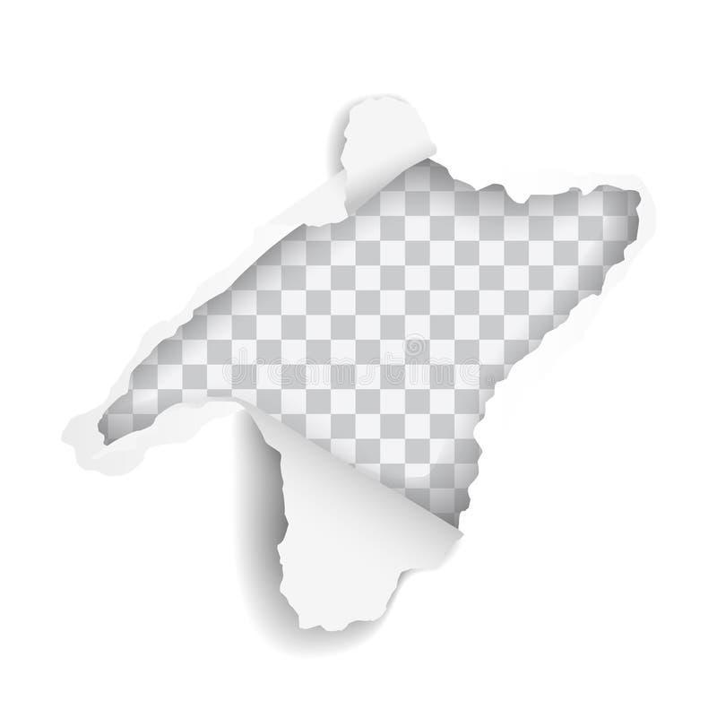 Set Of Realistic Hole Torn In The Paper Isolated Or Various Holes Torn ...