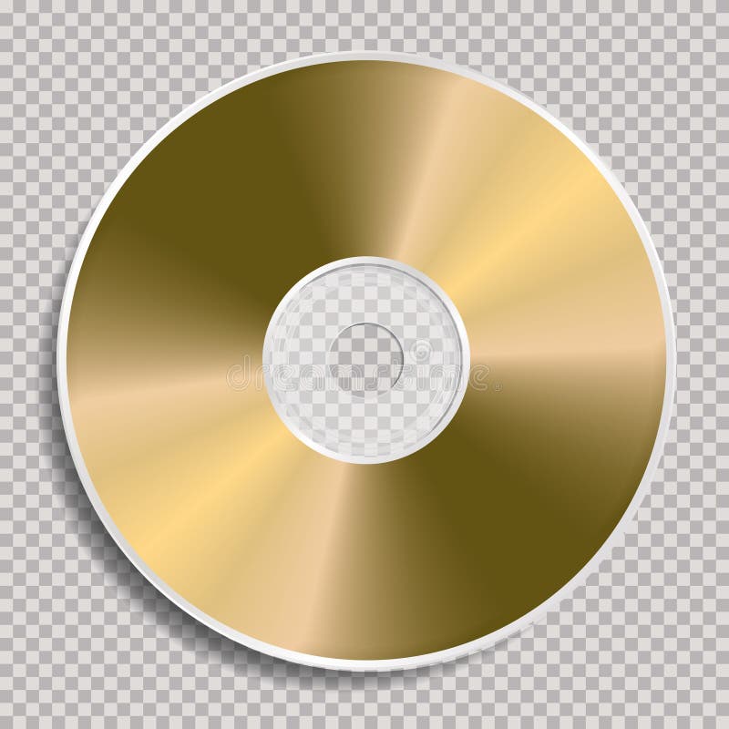 DVD golden stock vector. Illustration of realistic, cdrom - 350779599