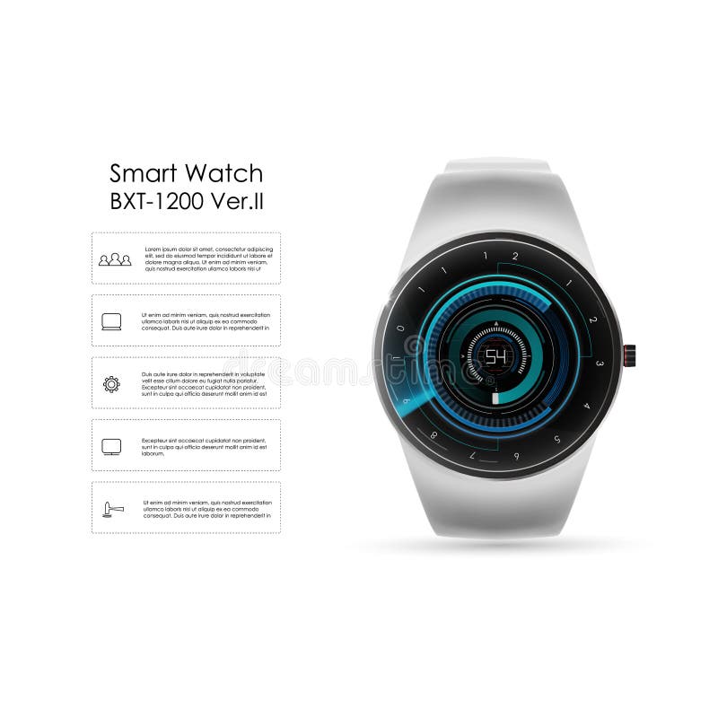 Smart Watch Technology Functions Stock Illustrations – 168 Smart Watch ...