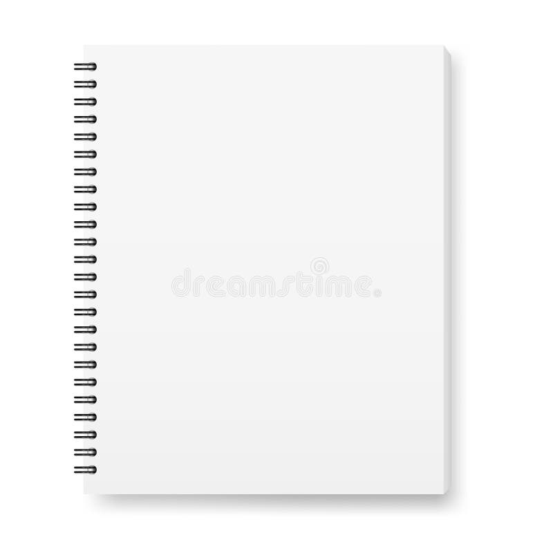 Vector Realistic Image Layout, Mock -up of a Notebook with a Black ...