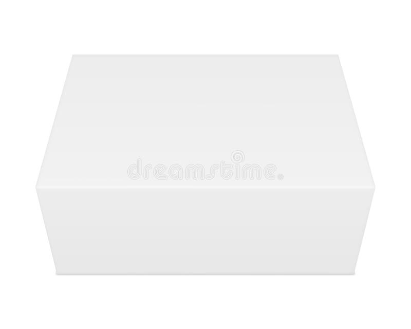 Vector Realistic Image of Blank Cardboard Closed Rectangular Box Stock ...
