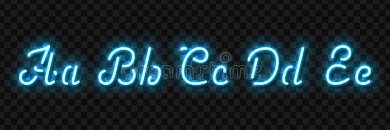 Cursive Neon Sign Stock Illustrations – 444 Cursive Neon Sign Stock ...