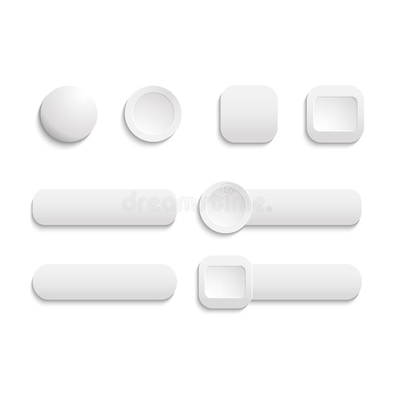 Web buttons stock vector. Illustration of modern, bright - 54755021