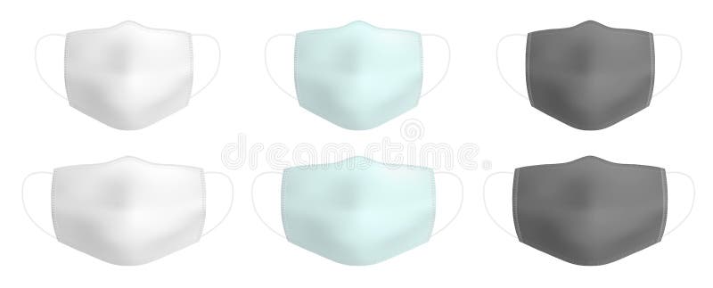 Vector Realistic Medical Face Mask Stock Vector - Illustration of ...