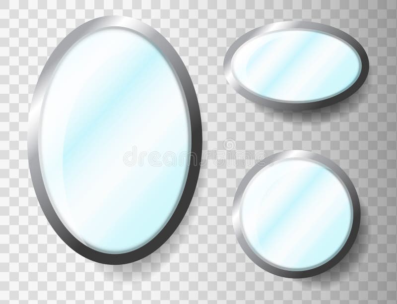 Vector Realistic Mirrors Set Stock Vector - Illustration of card ...