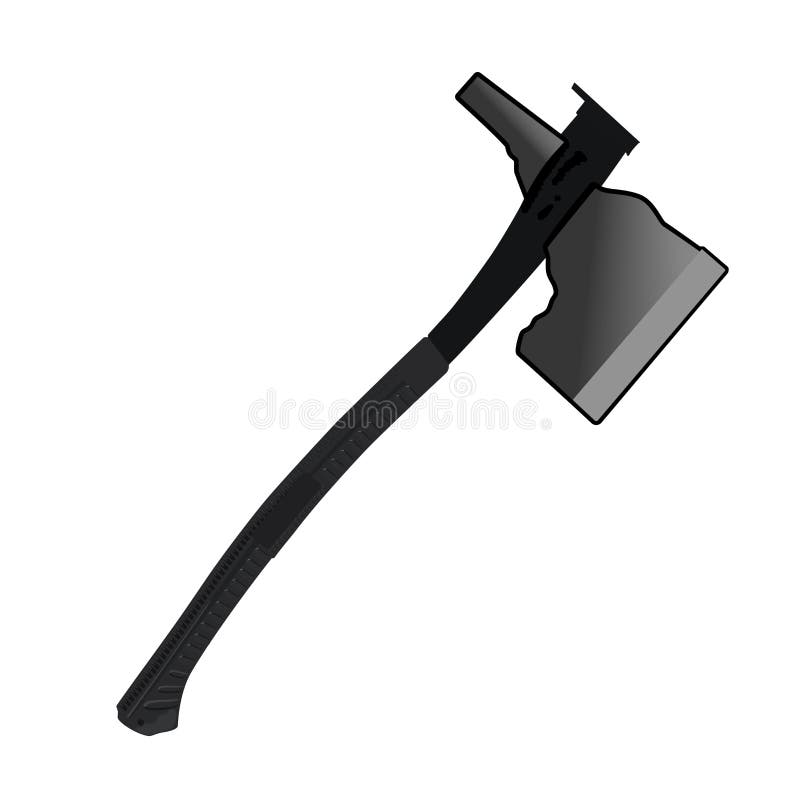 Vector Realistic Axe Isolated on White Background. Stock Vector ...