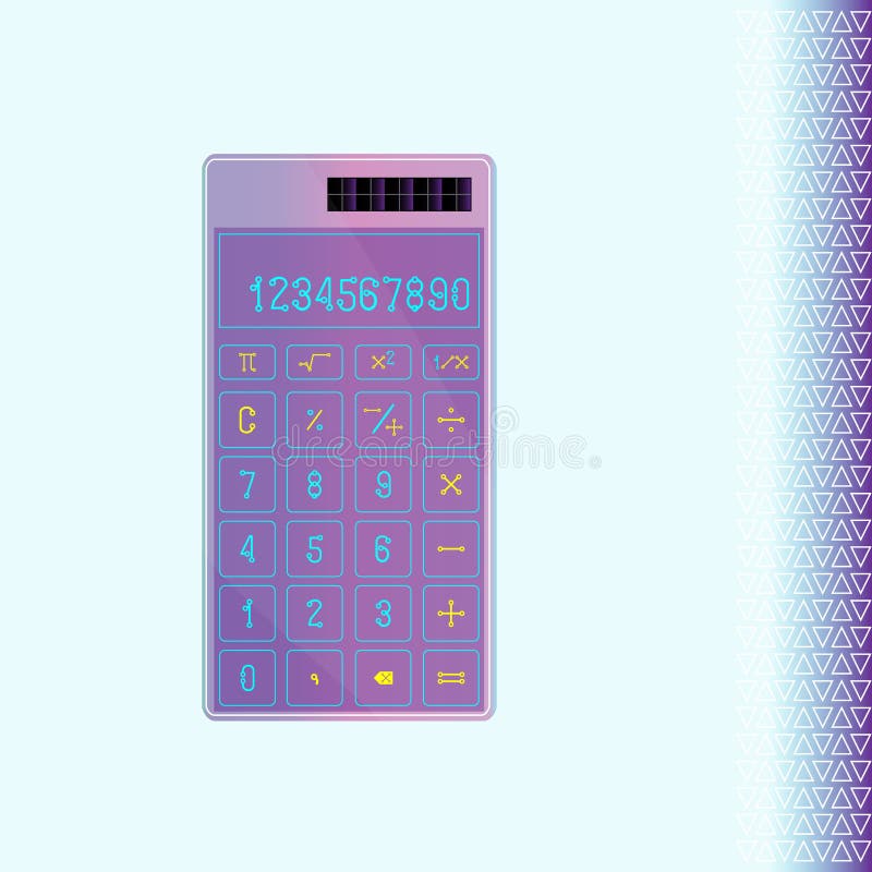 Vector Realistic Modern Calculator Isolated, Design Template in EPS10 ...