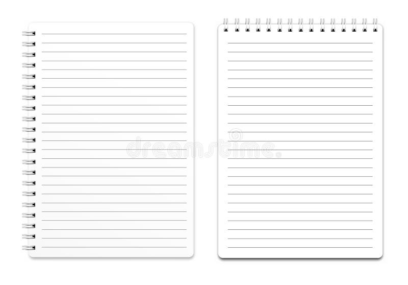 Vector realistic notebook stock vector. Illustration of template ...