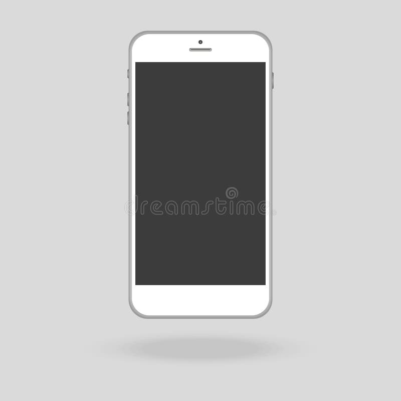 Vector Realistic Perspective Smartphone Mockups Set Isolated. Vector ...