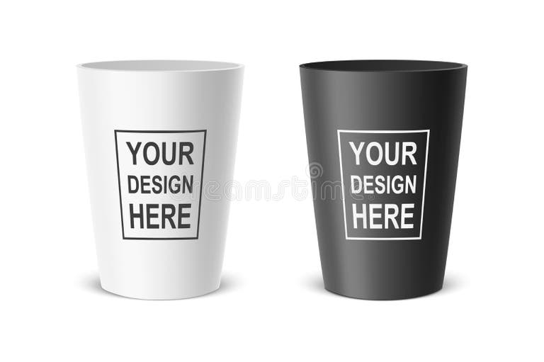 Vector Realistic Plastic Cup. Example for Office Supplies, Drinks, Icon ...