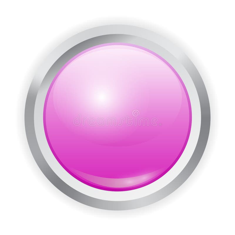 Vector Realistic Purple Plastic Button Stock Vector - Illustration of ...