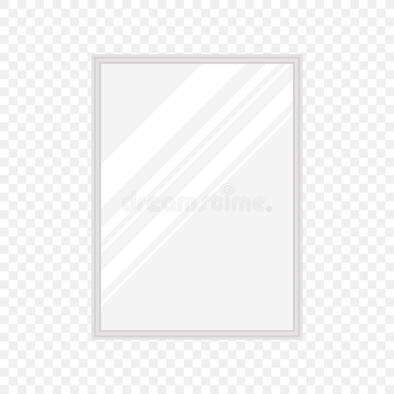 Vector Realistic Rectangular Mirrors with Blurry Reflection. Mirror ...