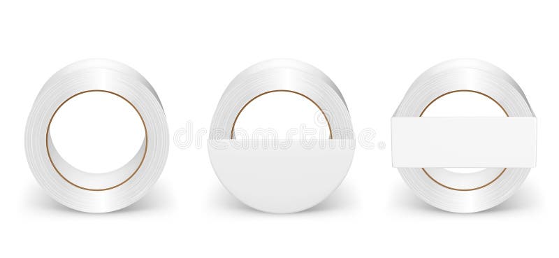 Vector Realistic Roll Adhesive Tape Stock Vector - Illustration of ...