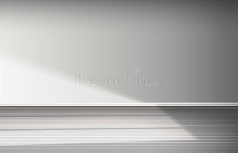 Vector Realistic Room with Light and Shadow Open Window Stock ...