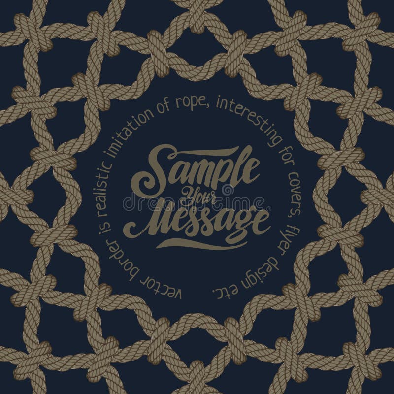 Vector realistic rope stock vector. Illustration of craft - 68482597