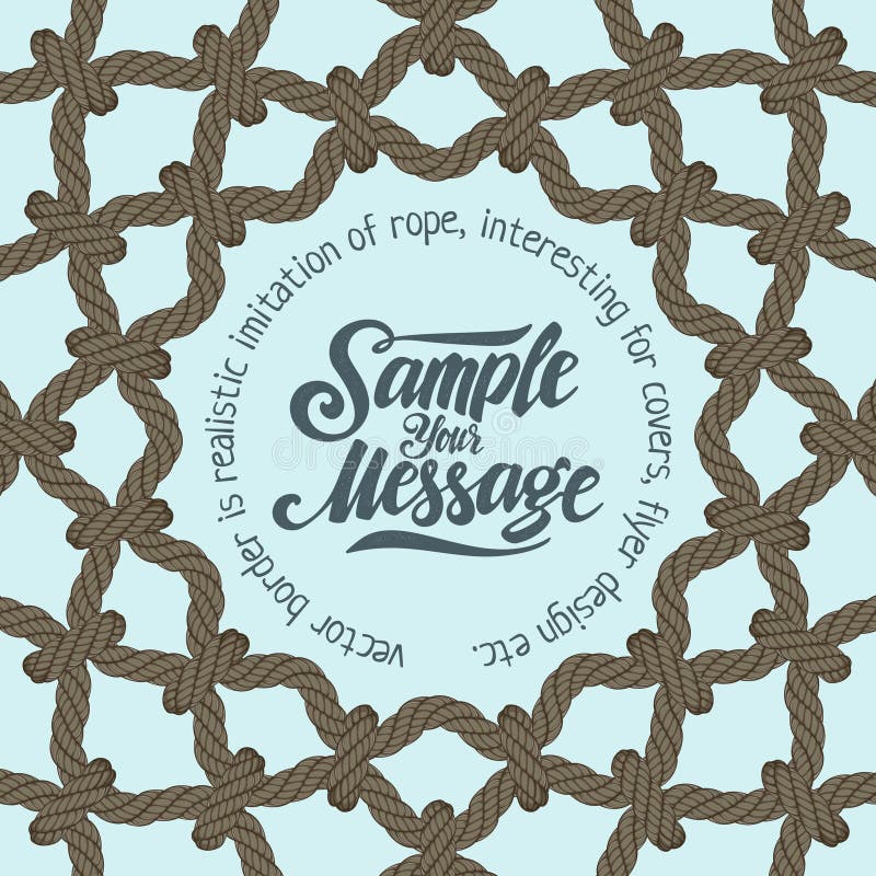 Vector realistic rope stock vector. Illustration of jute - 69258209