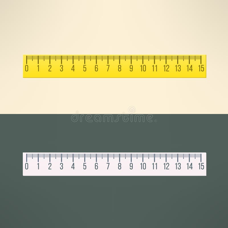 Vector Realistic Ruler Tool. Education and Office Stock Vector ...