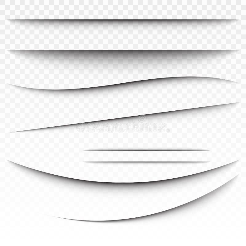 .Vector Realistic Shadows.Vector Set of Transparent Realistic Shadow ...