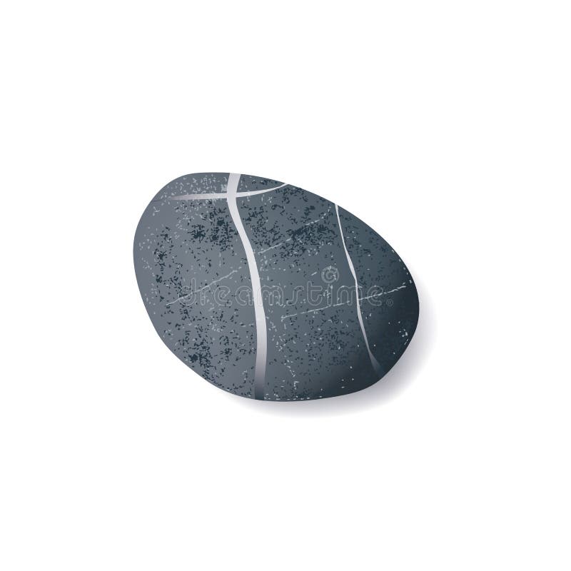 Realistic Vector Striped Pebble Stock Vector - Illustration of ...