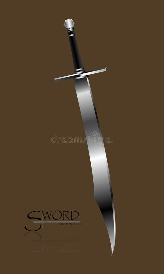 Vector Of Sword Isolated Military Sword Ancient Weapon Design Stock