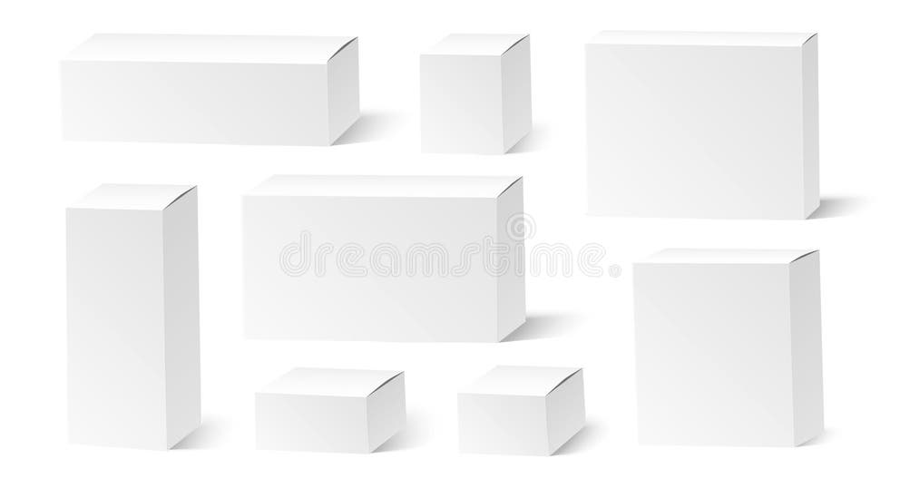 Realistic Delivery Boxes Stock Illustrations – 2,587 Realistic Delivery ...