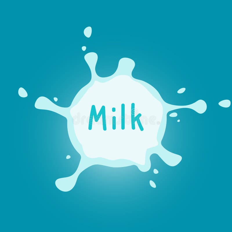 Vector Realistic White Milk Splashes and Blots Stock Vector ...
