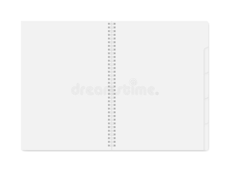 Blank Realistic Spiral Notebook Opened Pages Stock Illustrations – 25 ...