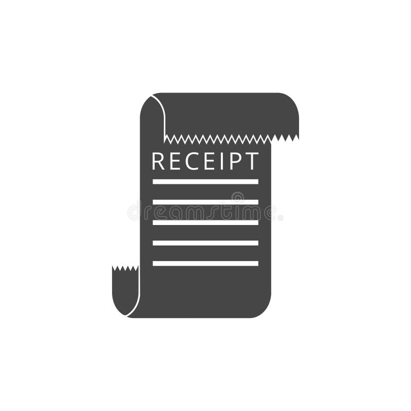 Vector Receipt Icon - Illustration Stock Vector - Illustration of bill ...