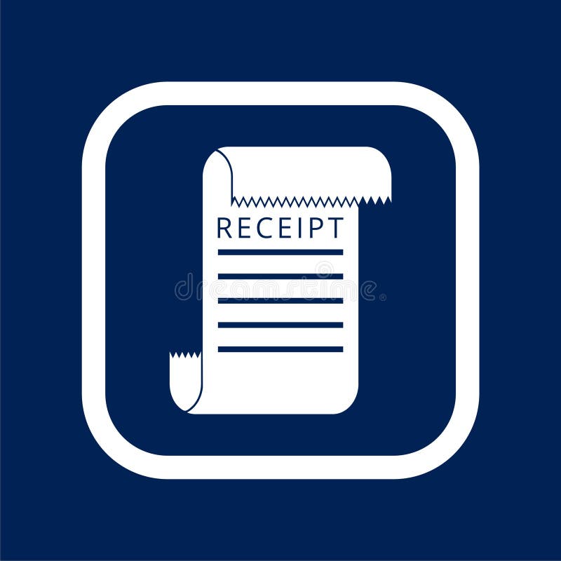 Vector Receipt Icon - Illustration Stock Vector - Illustration of ...