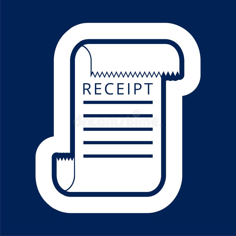 Vector Receipt Icon - Illustration Stock Vector - Illustration of black ...
