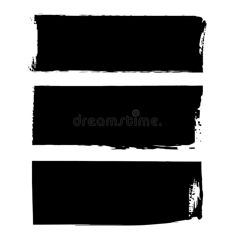 Vector Rectangle Grunge Black Stickers Stock Vector - Illustration of ...