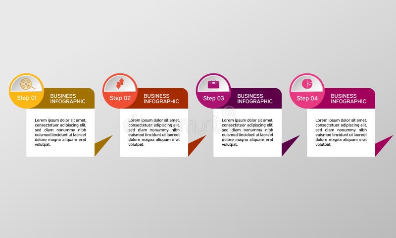 Vector Rectangle Infographic with Icons. Business Diagrams ...