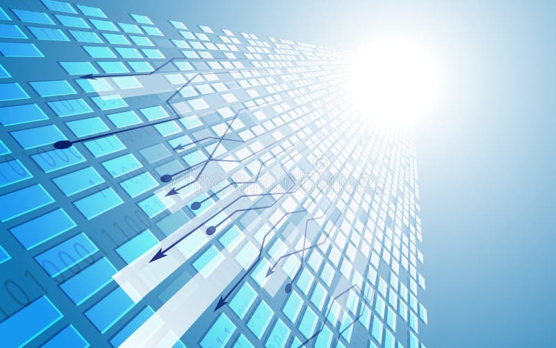 Perspective Blue stock vector. Illustration of futuristic - 31736066