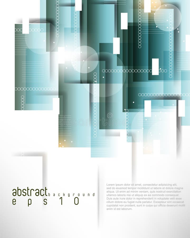 Rectangular Pattern Foliage Elements Background Stock Vector ...