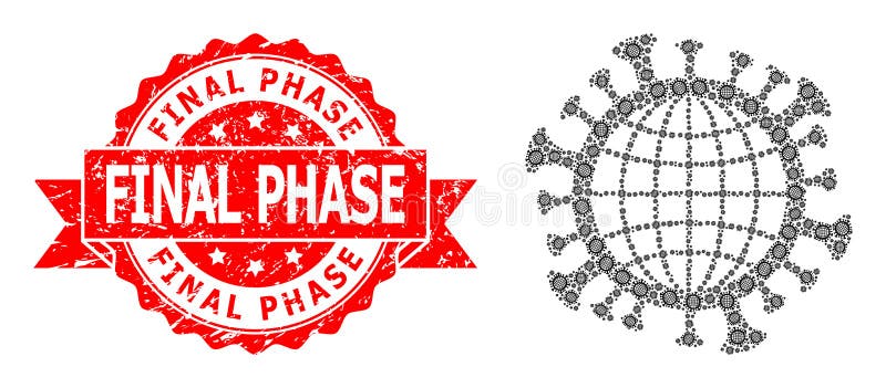 Distress Final Phase Watermark and Fractal Global Coronavirus Icon ...