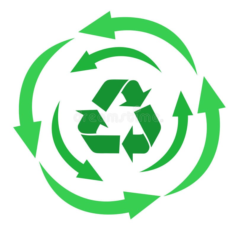 Vector recycle sign stock vector. Illustration of movement - 8921115