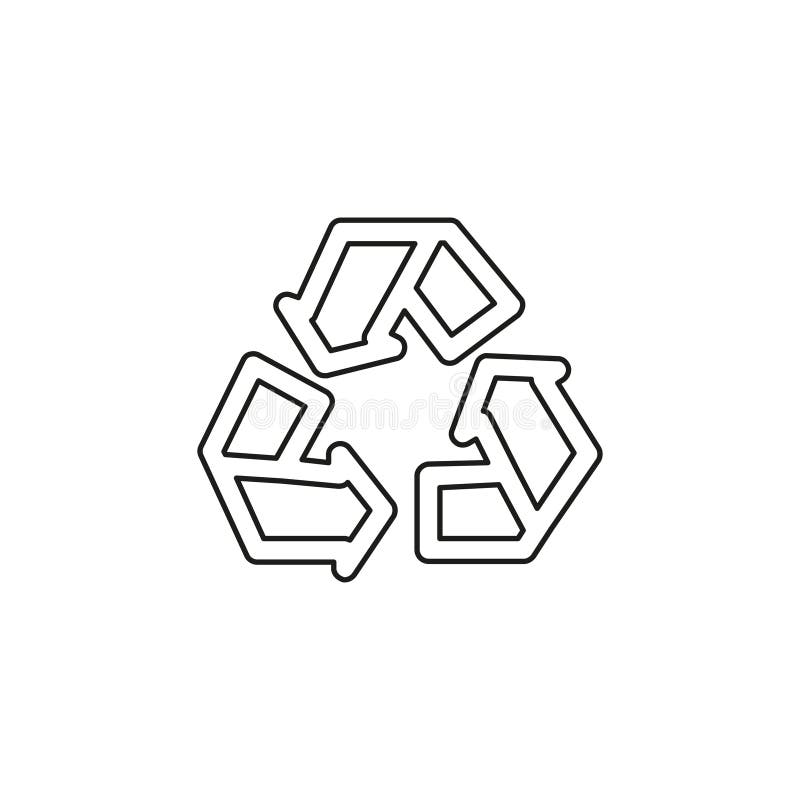 Vector Recycling Icon, Recycling Symbol Stock Vector - Illustration of ...