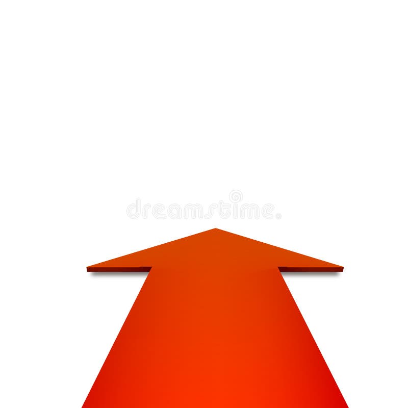 Vector red arrow graph stock illustration. Illustration of calculation ...