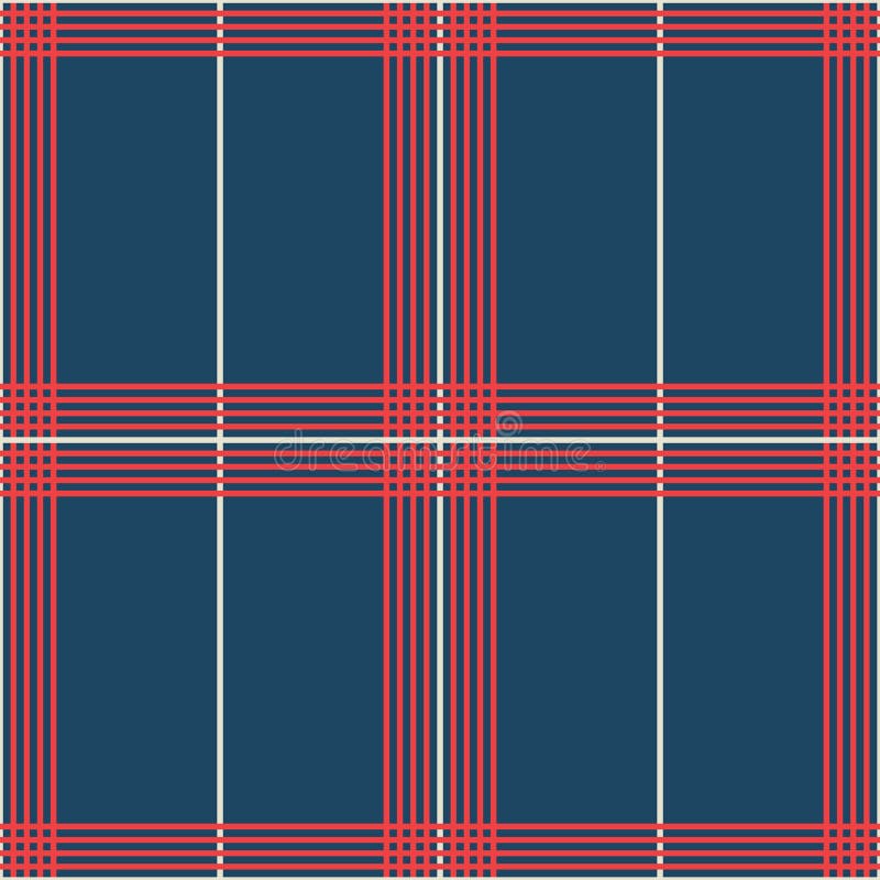 Vector Red Beige Plaid Checkered Seamless Pattern Stock Vector ...